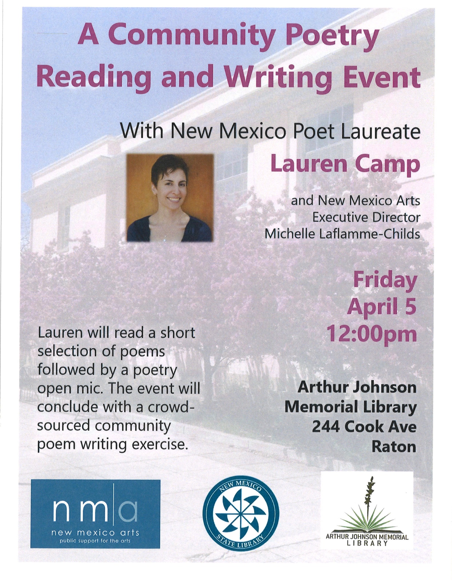 A Community Poetry Reading and Writing Event – KRTN Enchanted Air Radio