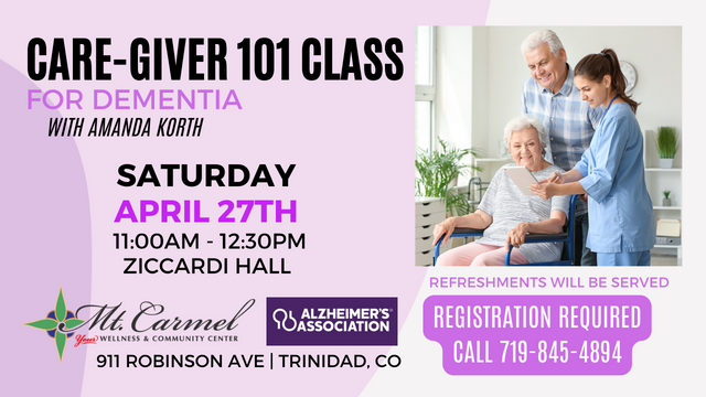 Mt Carmel: CARE-GIVER 101 CLASS FOR DEMENTIA – KRTN Enchanted Air Radio