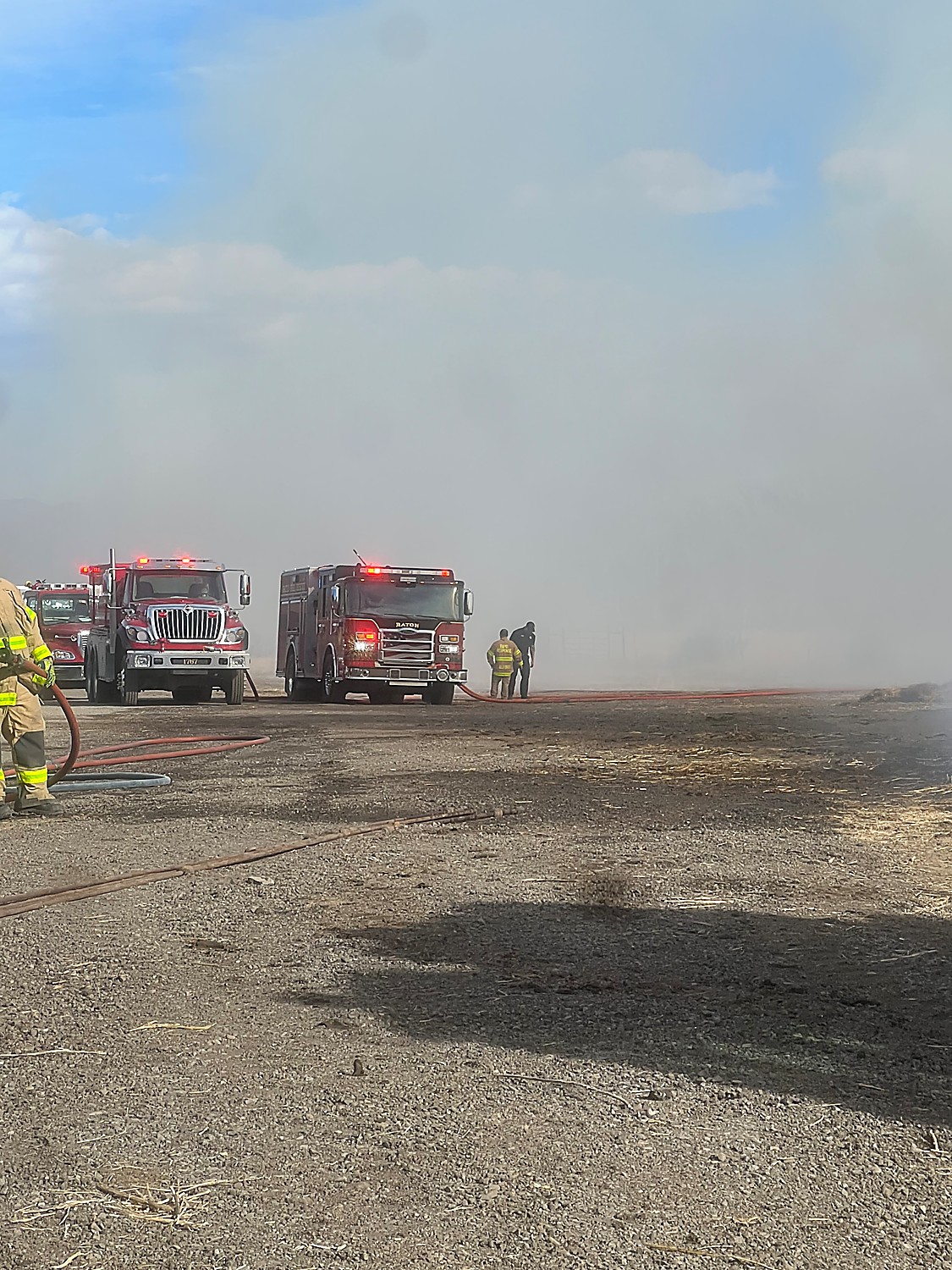 Fire Units Respond to Hay Stack Fire Thursday Afternoon – KRTN ...